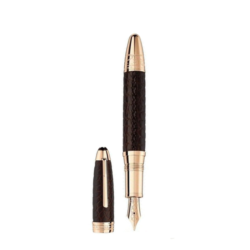 Great Masters Exotic Leather in brown alligator leather Fountain Pen ...